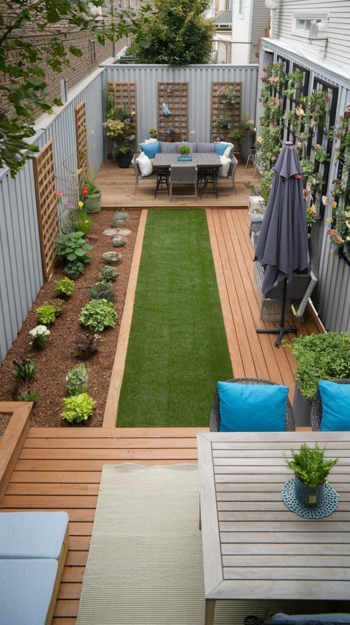 60+ Brilliant Long Narrow Backyard Ideas to Maximize Space (2025)