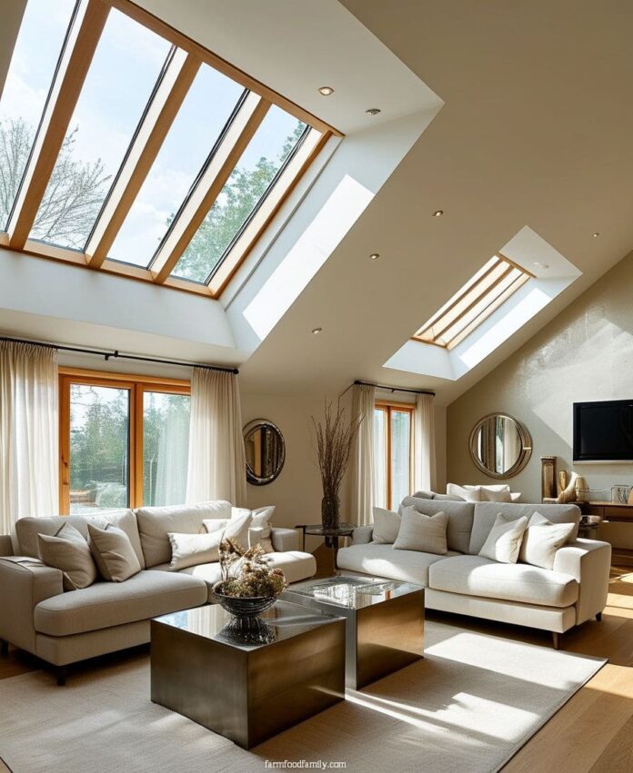 40+ Clever Sloped Ceiling Living Room Ideas That Maximize Space (2025)