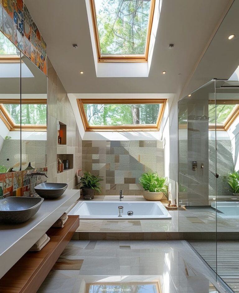 40+ Clever Sloped Ceiling Bathroom Designs to Maximize Space (2025)