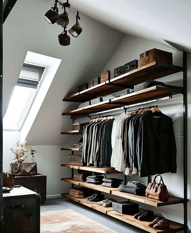 40+ Unique Sloped Ceiling Wardrobe Ideas to Organize Like a Pro (2025)