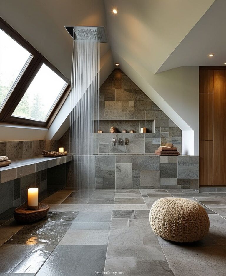 40+ Clever Sloped Ceiling Bathroom Designs to Maximize Space (2026)