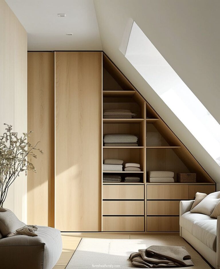 40+ Unique Sloped Ceiling Wardrobe Ideas to Organize Like a Pro (2025)