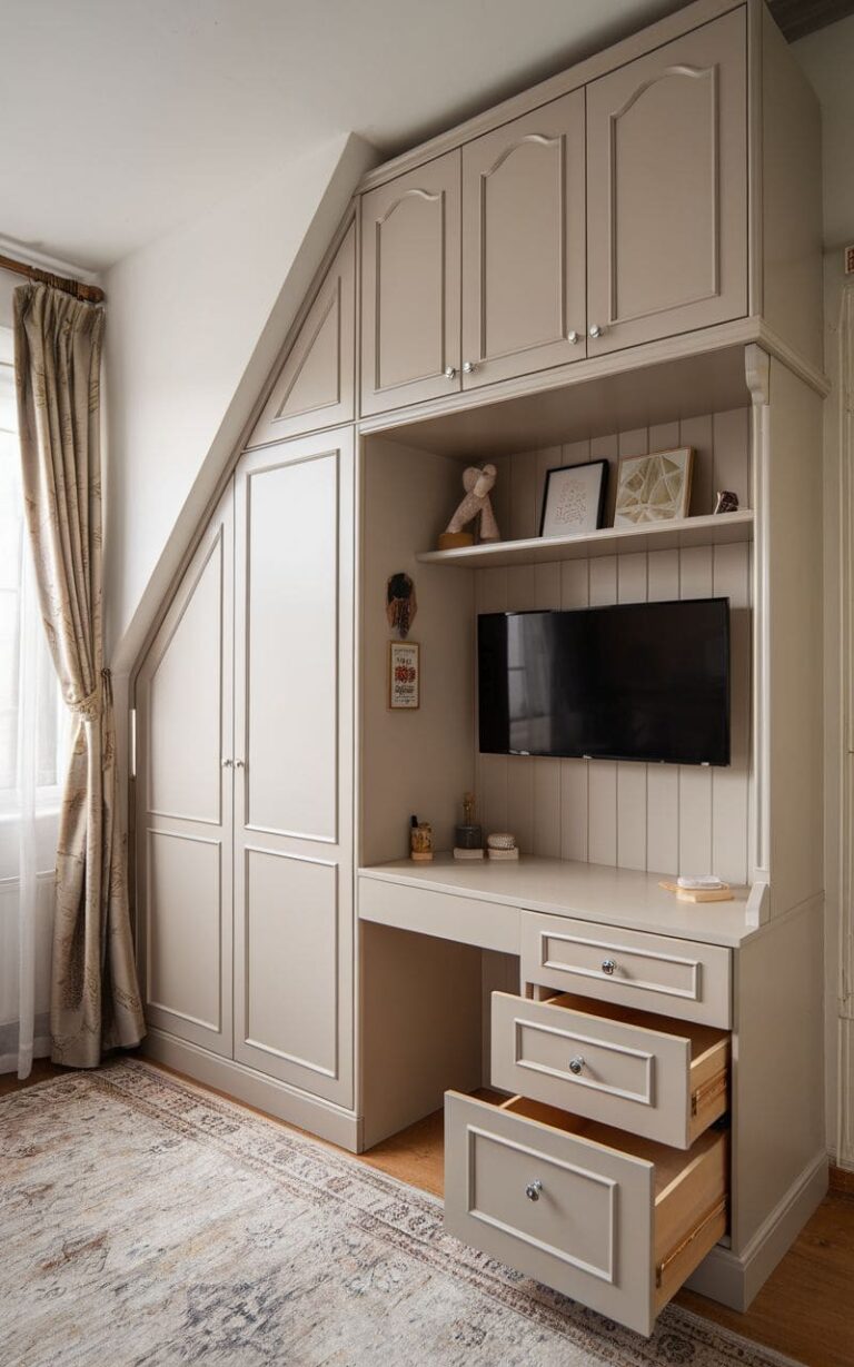 40+ Unique Sloped Ceiling Wardrobe Ideas to Organize Like a Pro (2025)