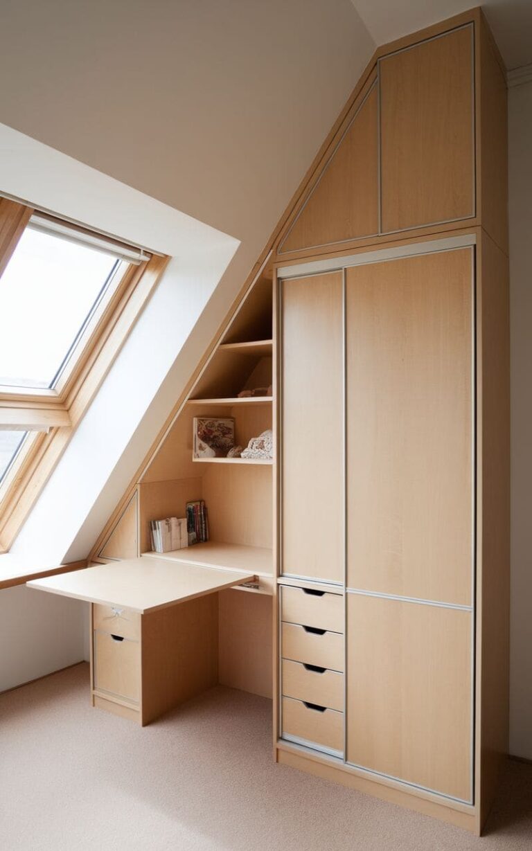 40+ Unique Sloped Ceiling Wardrobe Ideas to Organize Like a Pro (2025)