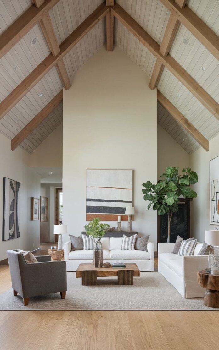 40+ Clever Sloped Ceiling Living Room Ideas That Maximize Space (2025)