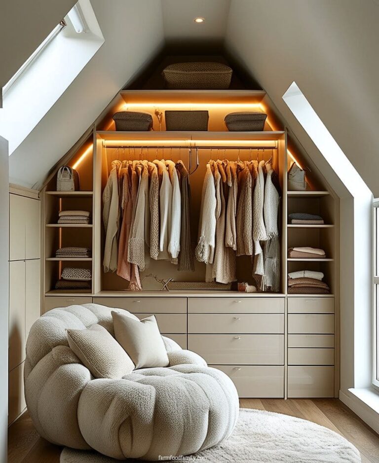 40+ Unique Sloped Ceiling Wardrobe Ideas to Organize Like a Pro (2025)