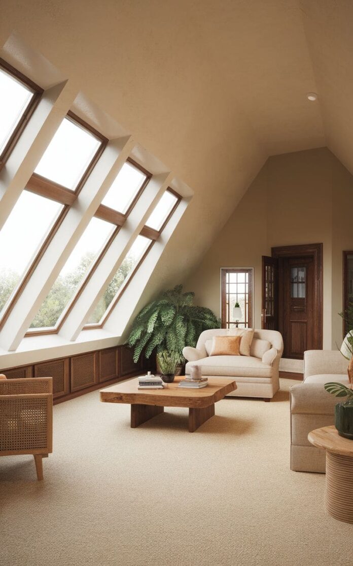 40+ Clever Sloped Ceiling Living Room Ideas That Maximize Space (2025)