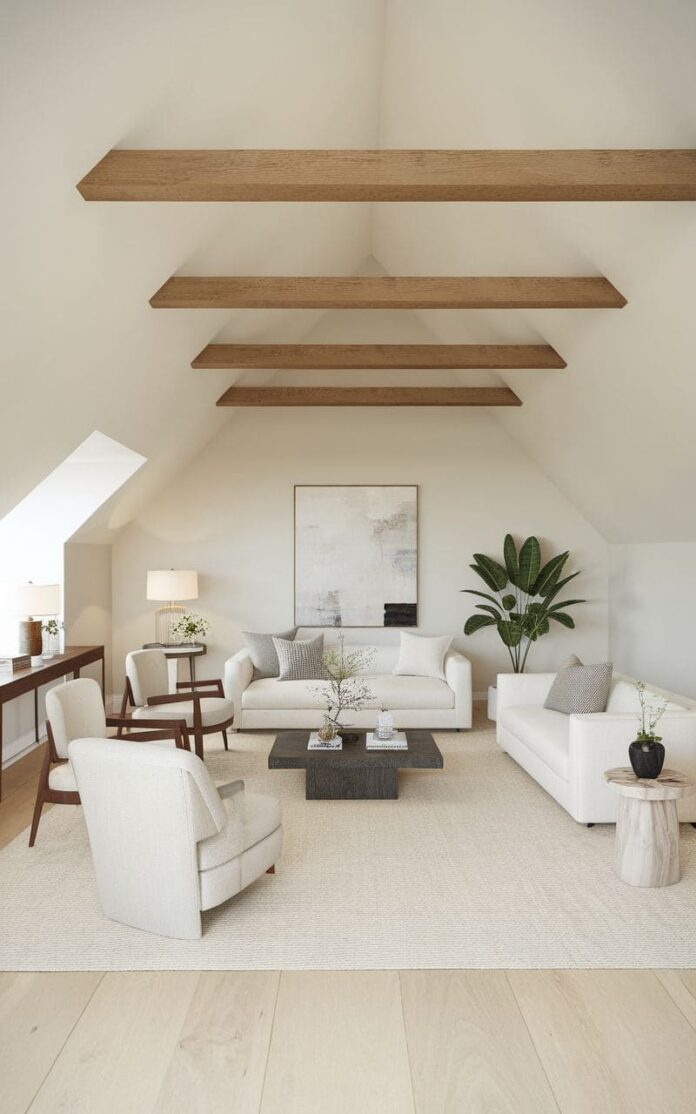 40+ Clever Sloped Ceiling Living Room Ideas That Maximize Space (2025)