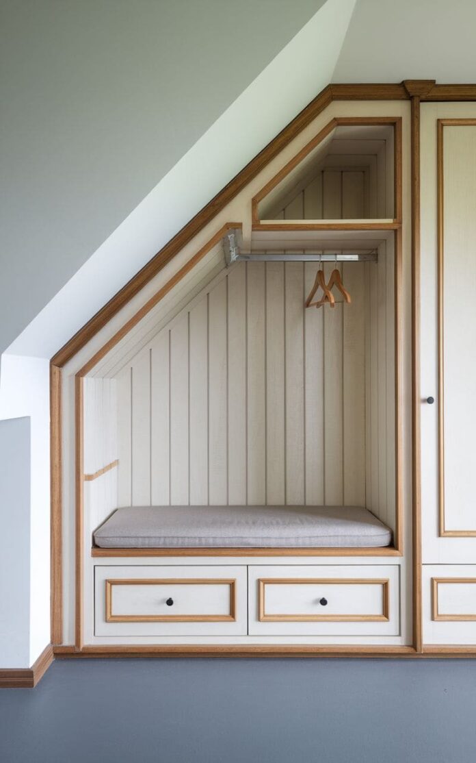 40+ Unique Sloped Ceiling Wardrobe Ideas to Organize Like a Pro (2025)