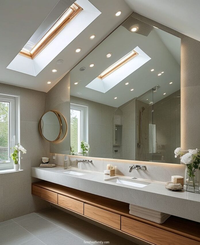 40+ Clever Sloped Ceiling Bathroom Designs to Maximize Space (2025)