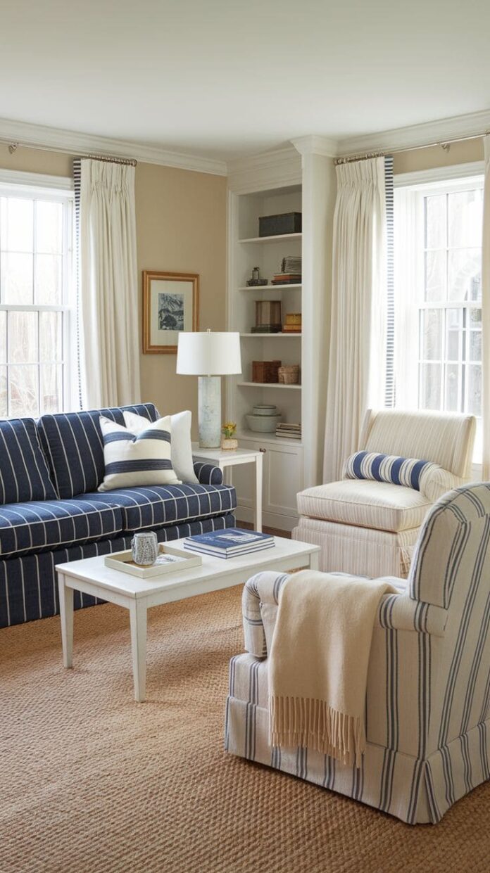 60+ Refreshing Cape Cod Living Room Decor Ideas for a Seaside Vibe (2025)