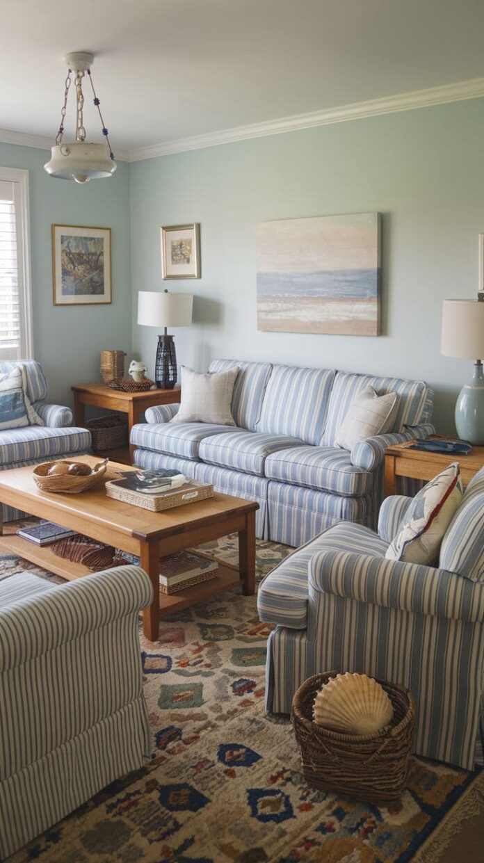 60+ Refreshing Cape Cod Living Room Decor Ideas for a Seaside Vibe (2025)