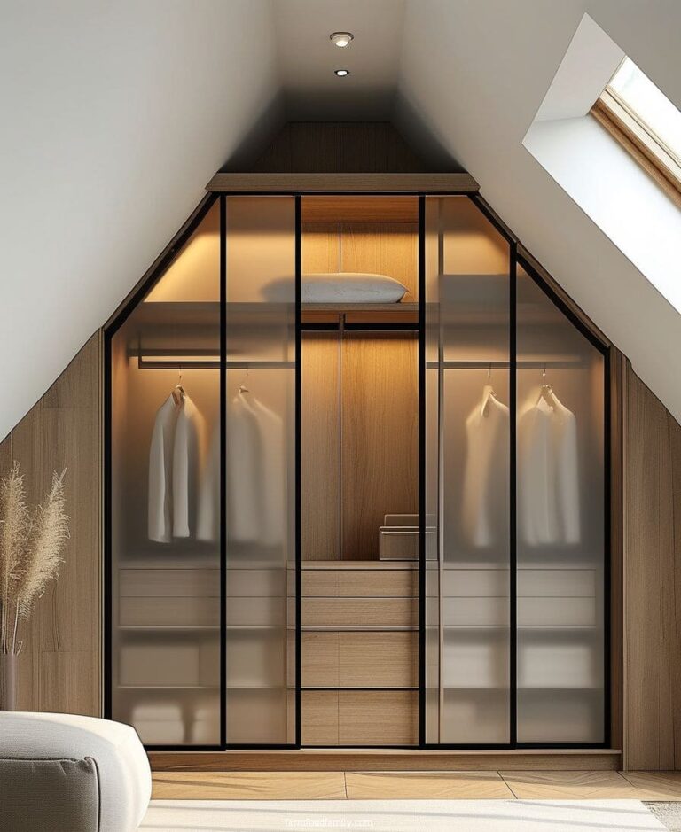 40+ Unique Sloped Ceiling Wardrobe Ideas to Organize Like a Pro (2025)