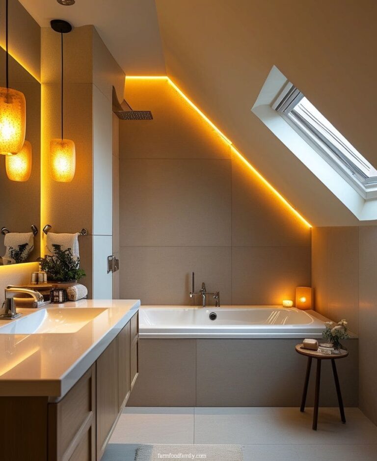 40+ Clever Sloped Ceiling Bathroom Designs to Maximize Space (2025)