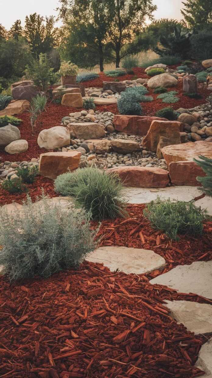 60+ Stunning Red Mulch Landscaping Ideas That Transform Your Yard ...
