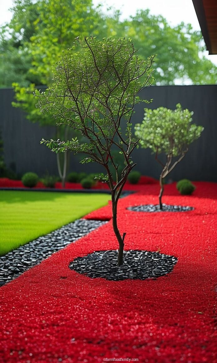 60+ Stunning Red Mulch Landscaping Ideas That Transform Your Yard ...