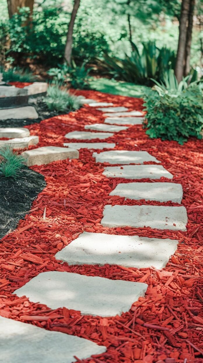 60+ Stunning Red Mulch Landscaping Ideas That Transform Your Yard ...