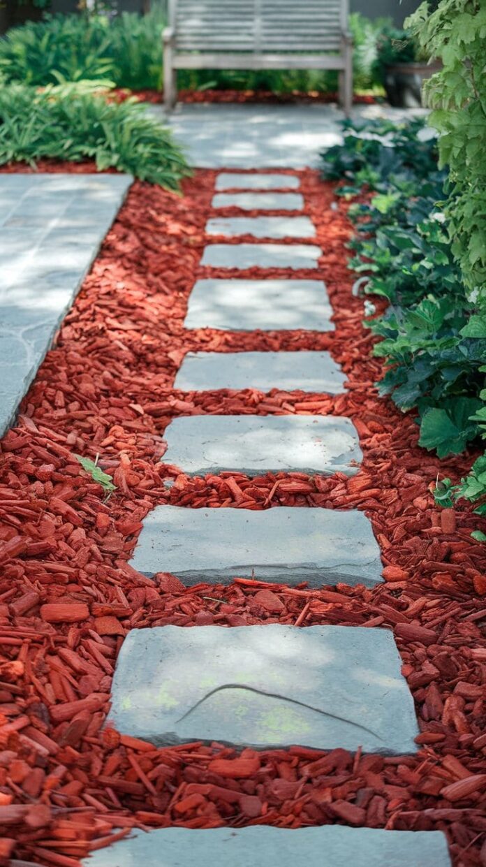 60+ Stunning Red Mulch Landscaping Ideas That Transform Your Yard ...