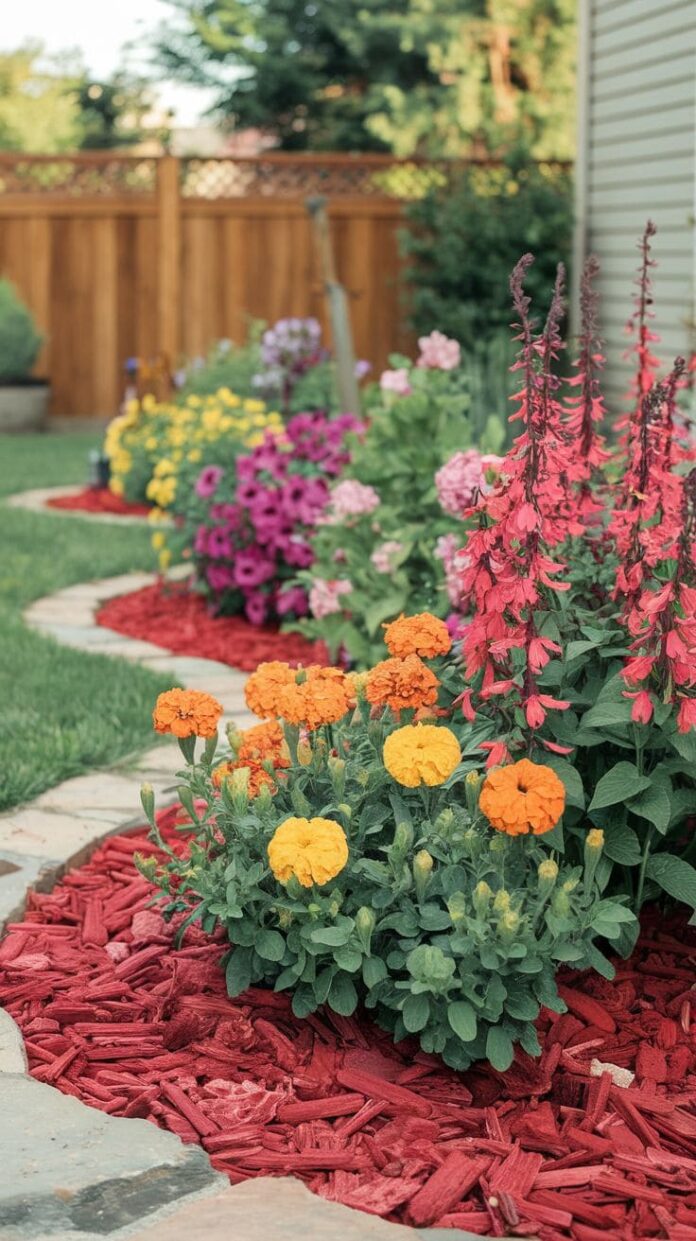 60+ Stunning Red Mulch Landscaping Ideas That Transform Your Yard ...