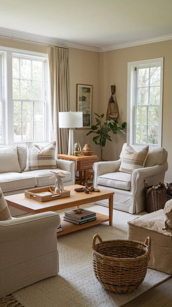 60+ Refreshing Cape Cod Living Room Decor Ideas for a Seaside Vibe (2025)