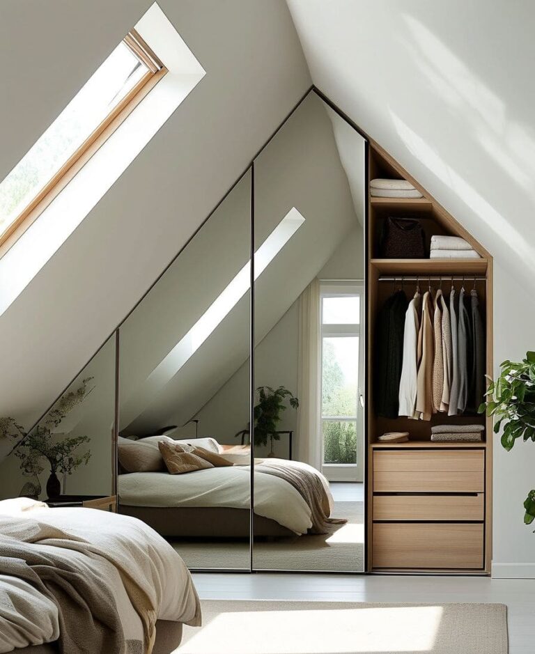 40+ Unique Sloped Ceiling Wardrobe Ideas to Organize Like a Pro (2025)