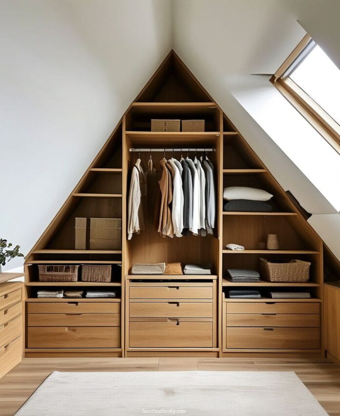 40+ Unique Sloped Ceiling Wardrobe Ideas to Organize Like a Pro (2025)