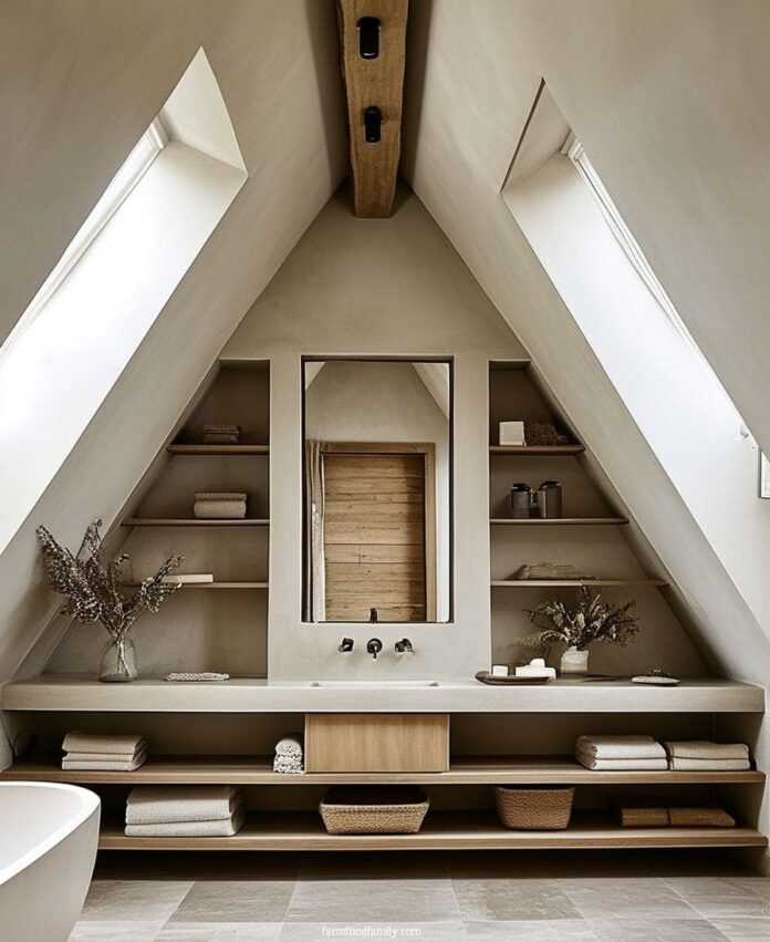 40+ Clever Sloped Ceiling Bathroom Designs to Maximize Space (2025)