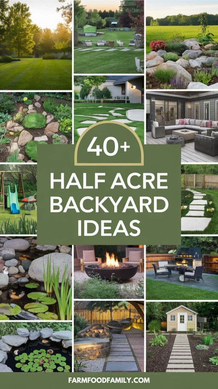 40+ Inspiring Half-Acre Backyard Ideas to Maximize Your Yard (2025)