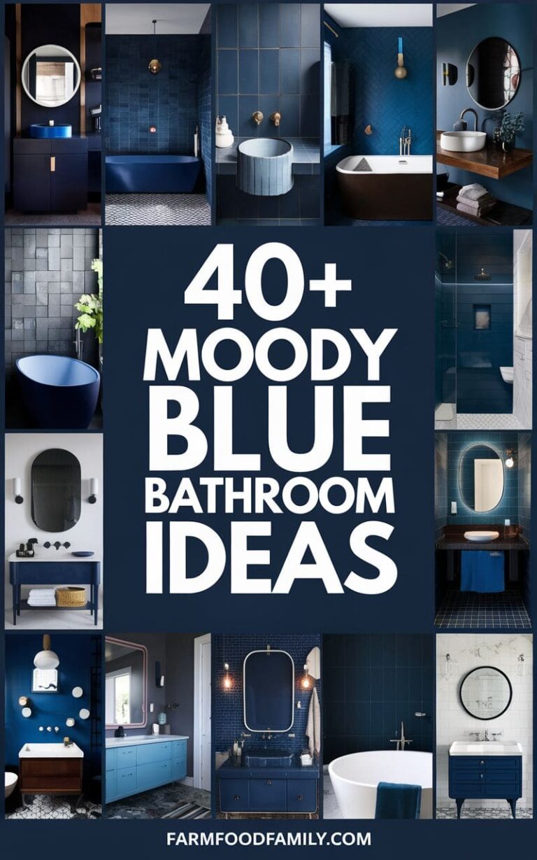 40+ Stunning Moody Blue Bathroom Ideas to Upgrade Your Oasis (2026)