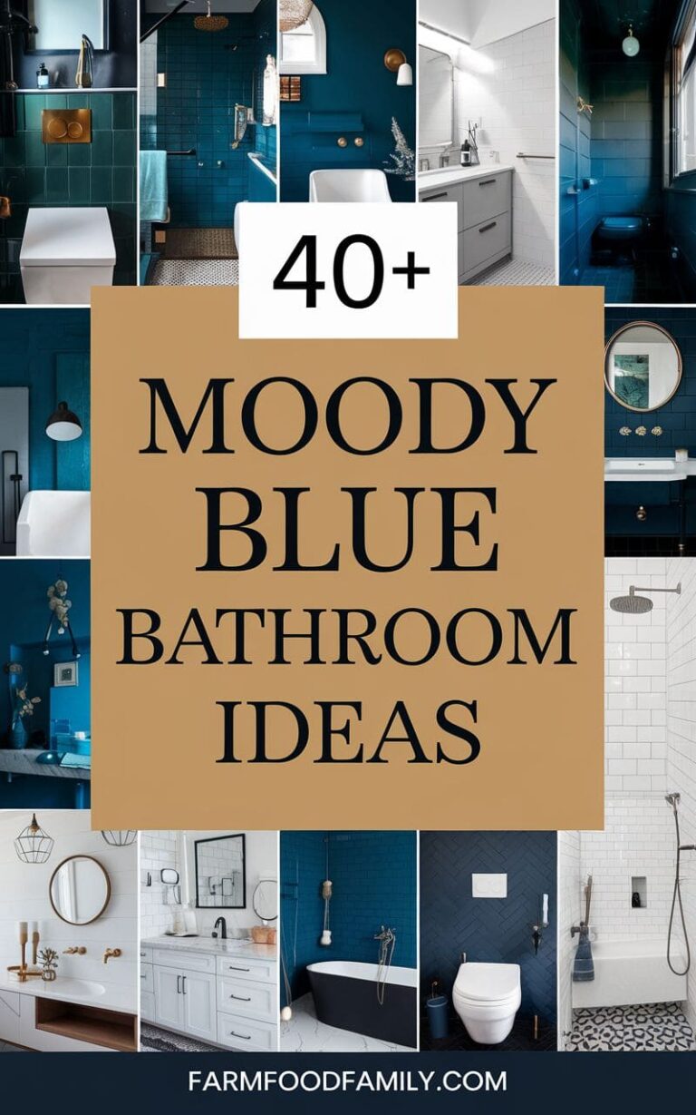 40+ Stunning Moody Blue Bathroom Ideas to Upgrade Your Oasis (2026)