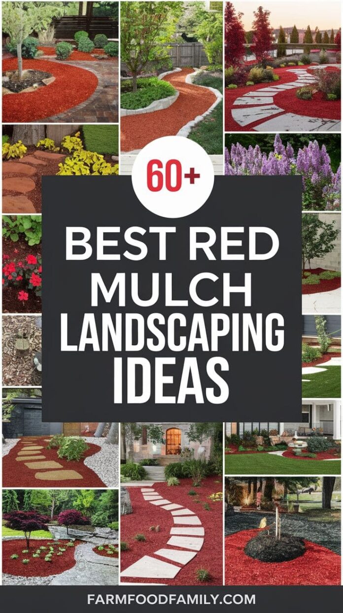 60+ Stunning Red Mulch Landscaping Ideas That Transform Your Yard ...