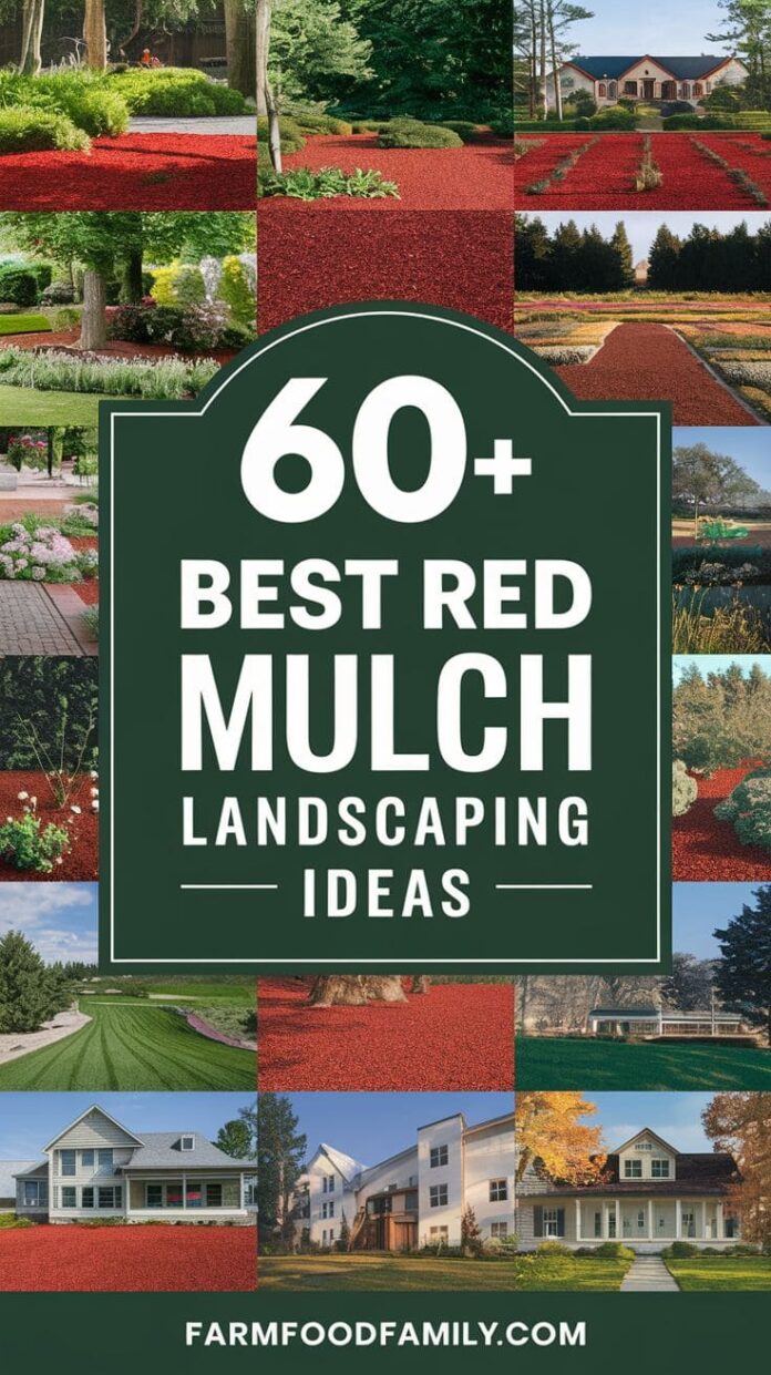 60+ Stunning Red Mulch Landscaping Ideas That Transform Your Yard ...