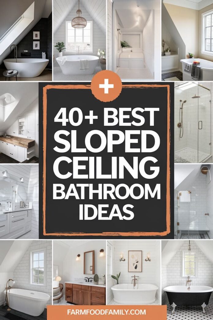 40+ Clever Sloped Ceiling Bathroom Designs to Maximize Space (2025)