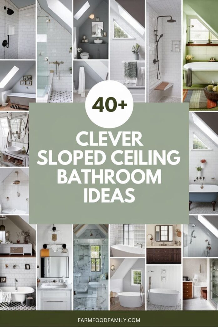 40+ Clever Sloped Ceiling Bathroom Designs to Maximize Space (2026)