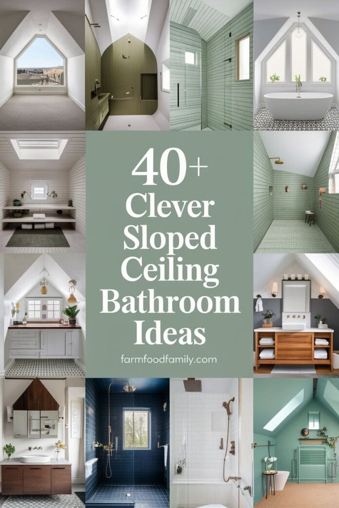 40+ Clever Sloped Ceiling Bathroom Designs to Maximize Space (2025)