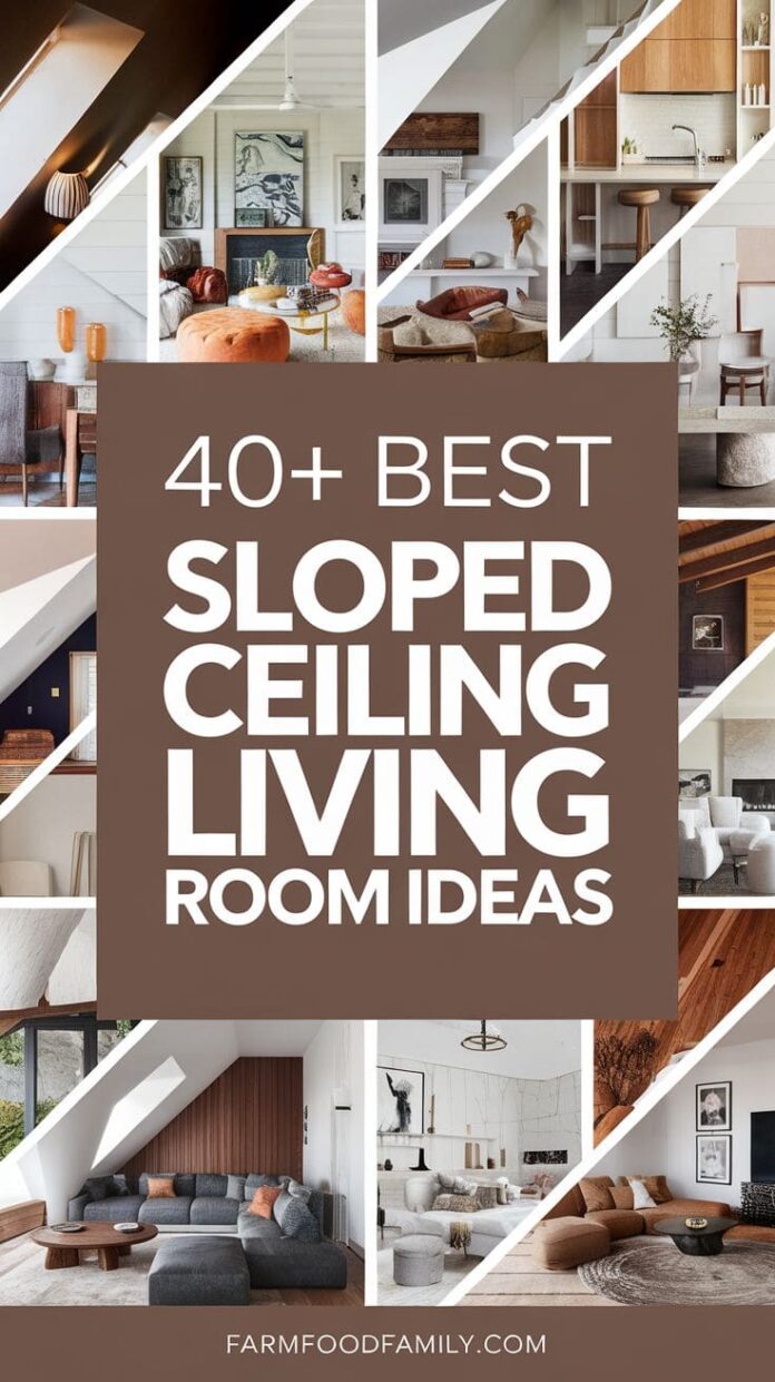 40+ Clever Sloped Ceiling Living Room Ideas That Maximize Space (2025)