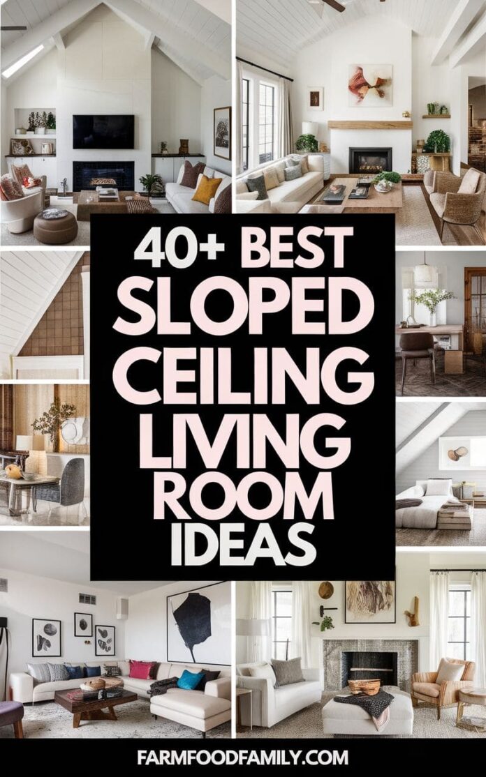 40+ Clever Sloped Ceiling Living Room Ideas That Maximize Space (2026)