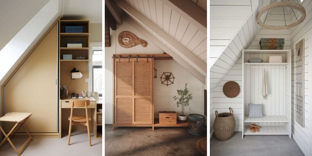 40+ Unique Sloped Ceiling Wardrobe Ideas to Organize Like a Pro (2026)
