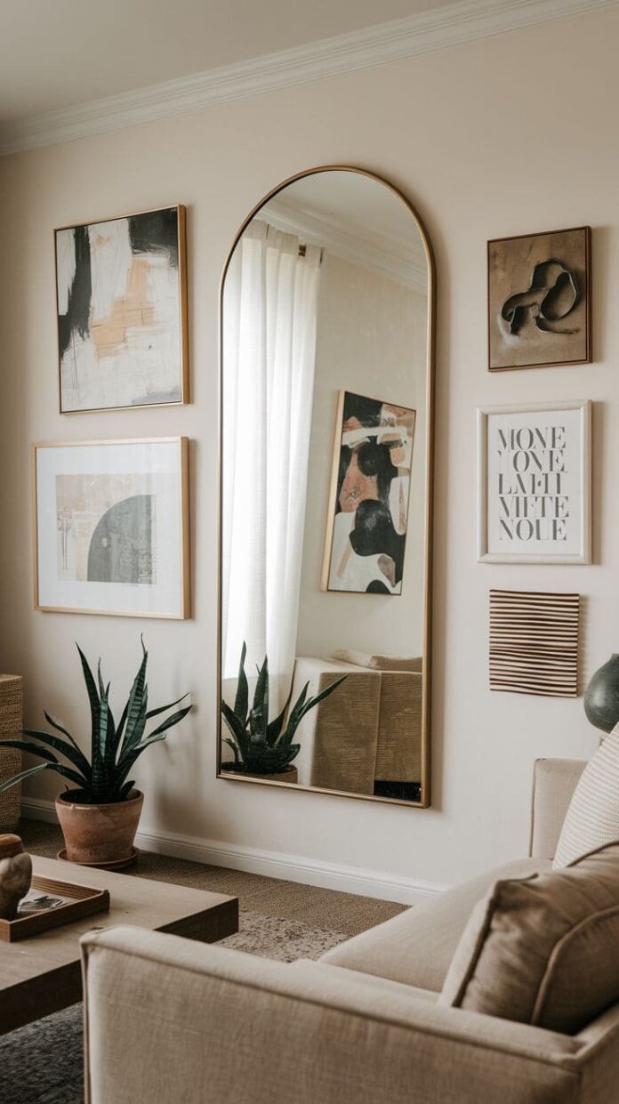 40+ Charming Living Room Mirror Decorating Ideas to Try Today (2025 ...