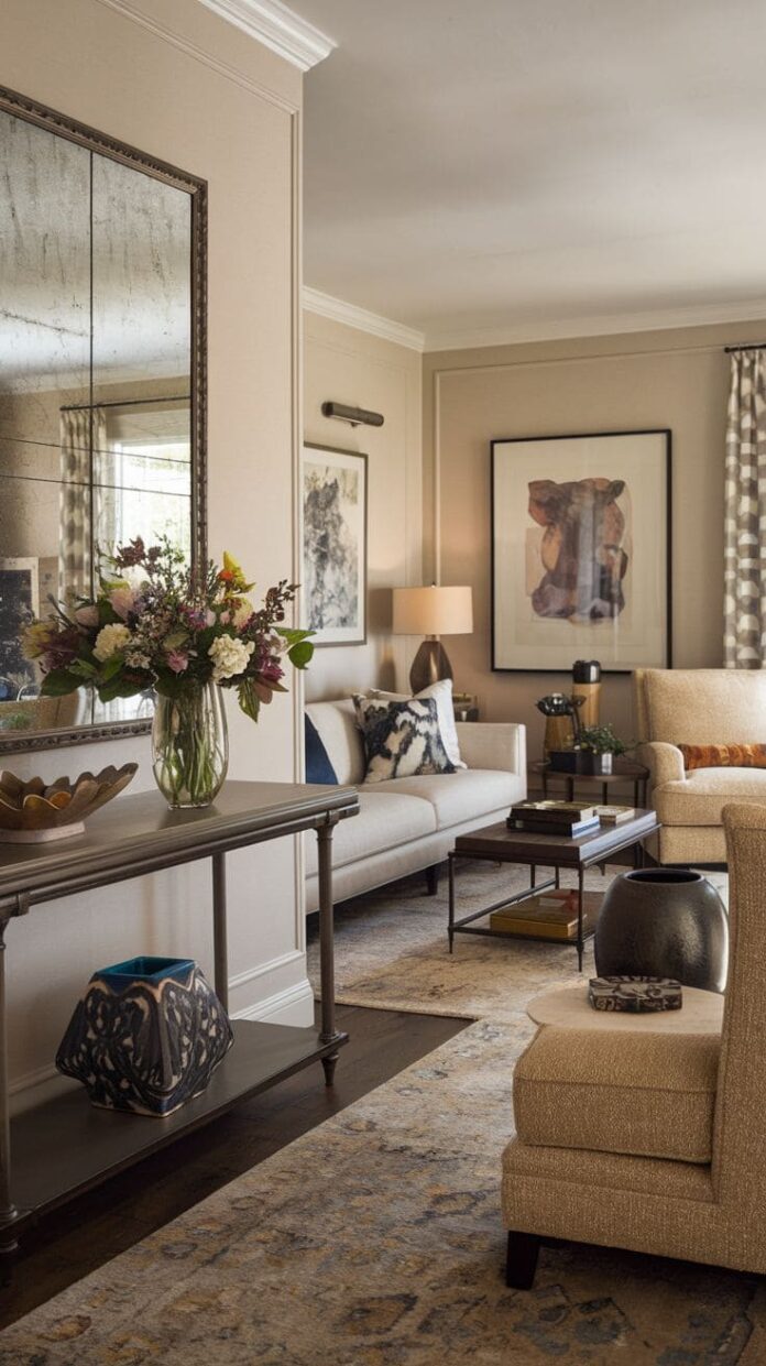40+ Charming Living Room Mirror Decorating Ideas to Try Today (2025) FarmFoodFamily