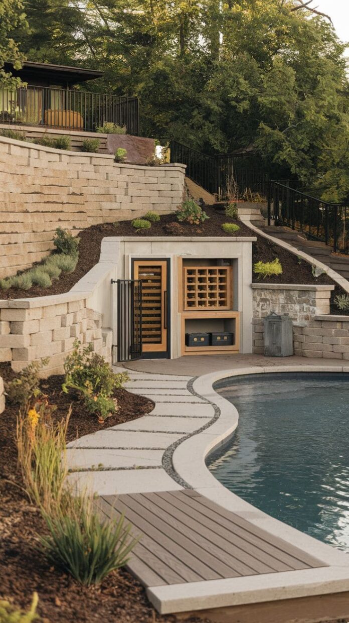 60+ Stunning Sloped Backyard Ideas with Retaining Walls and Pools You ...