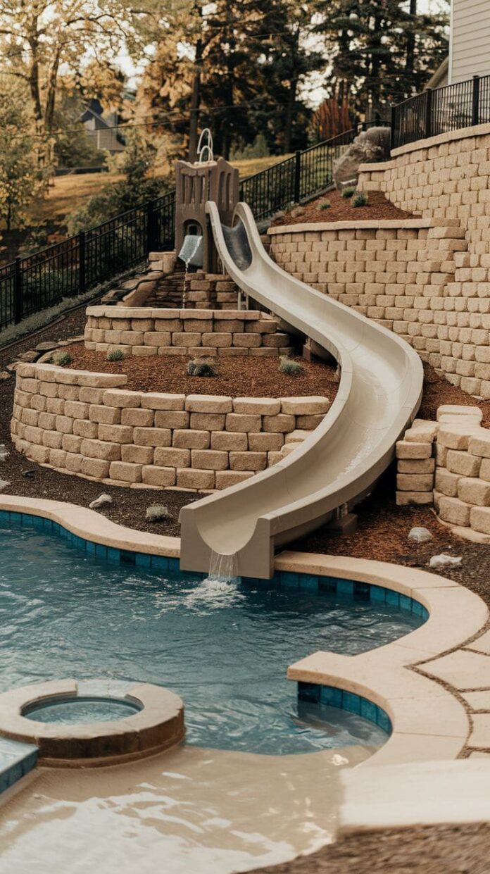 60+ Stunning Sloped Backyard Ideas with Retaining Walls and Pools You ...