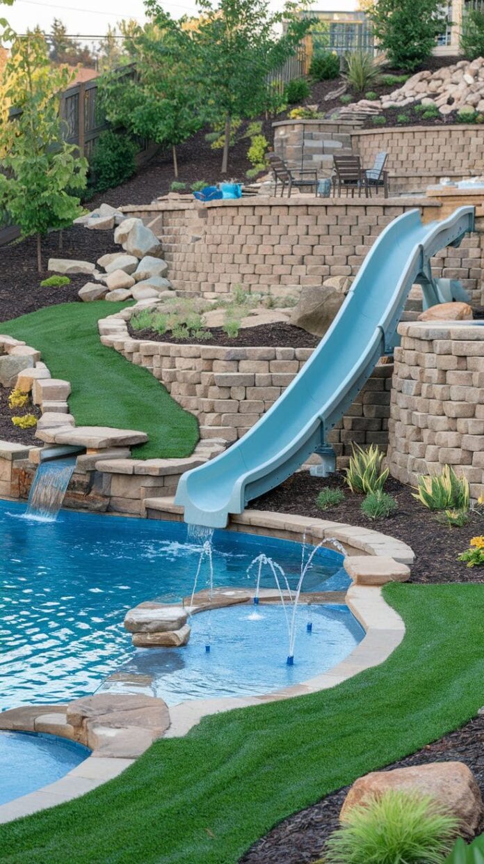 60+ Stunning Sloped Backyard Ideas with Retaining Walls and Pools You’ll Want to Steal (2025 ...