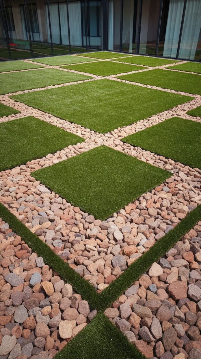 40+ Budget-Friendly Artificial Grass and Rock Landscaping Ideas (2025 ...