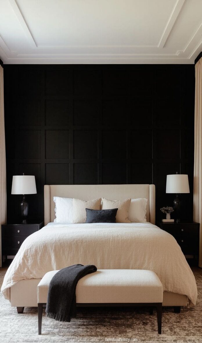 40+ Cozy Beige and Black Bedroom Ideas You’ll Instantly Love (2026 ...