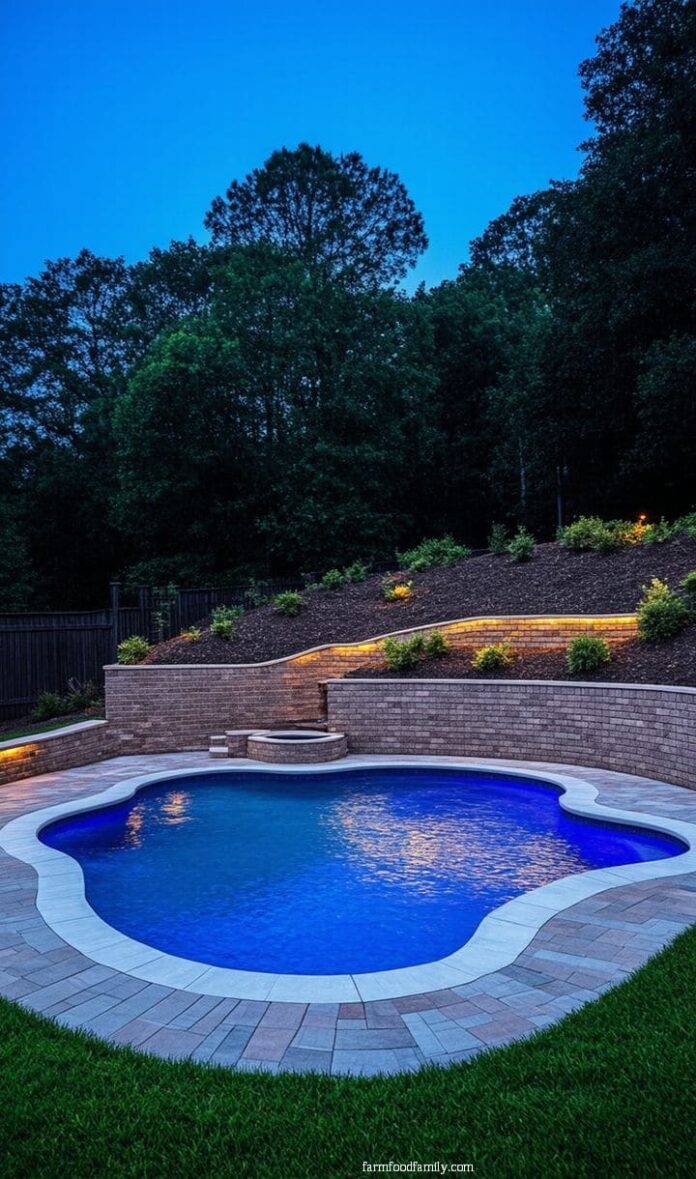 60+ Stunning Sloped Backyard Ideas with Retaining Walls and Pools You ...
