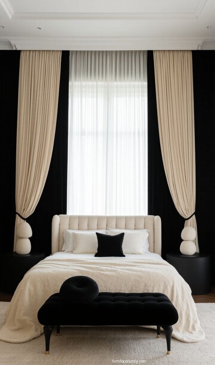 40+ Cozy Beige and Black Bedroom Ideas You’ll Instantly Love (2026 ...