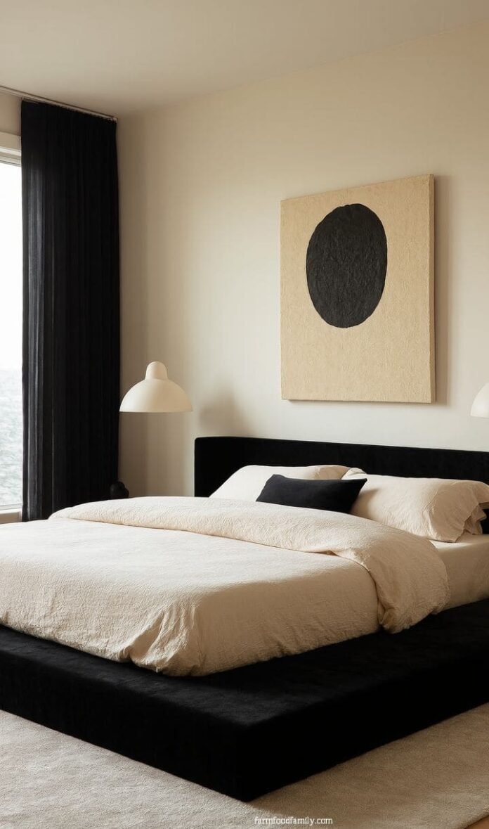 40+ Stunning Cream and Black Bedroom Ideas You’ll Want to Steal (2026 ...