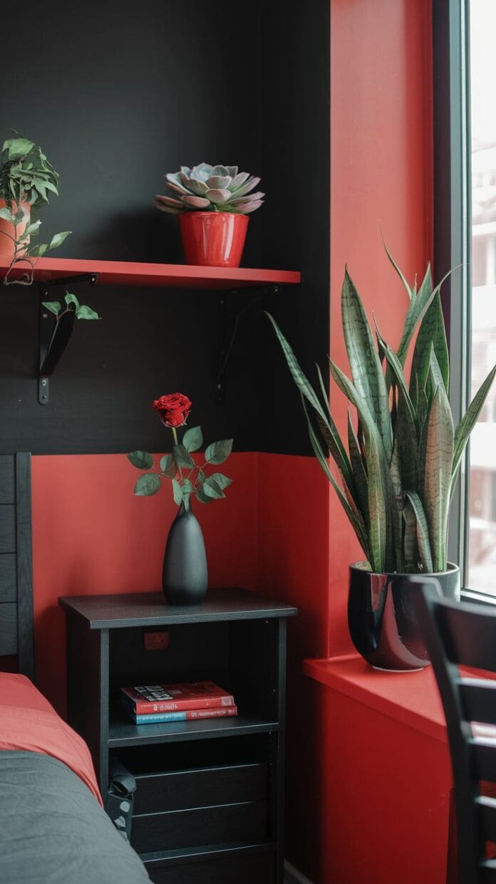 40+ Striking Red and Black Bedroom Ideas to Inspire Your Makeover (2025 ...