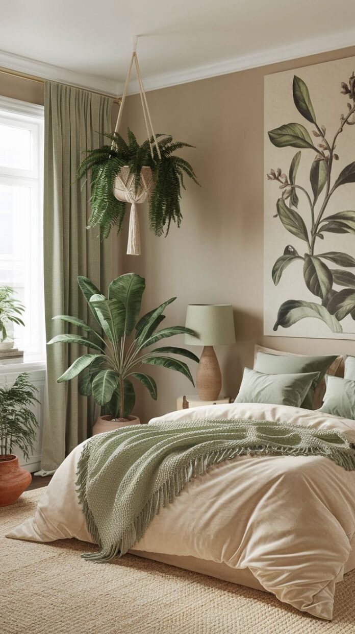 40 Cozy Beige And Sage Green Bedroom Ideas You Ll Adore 2025